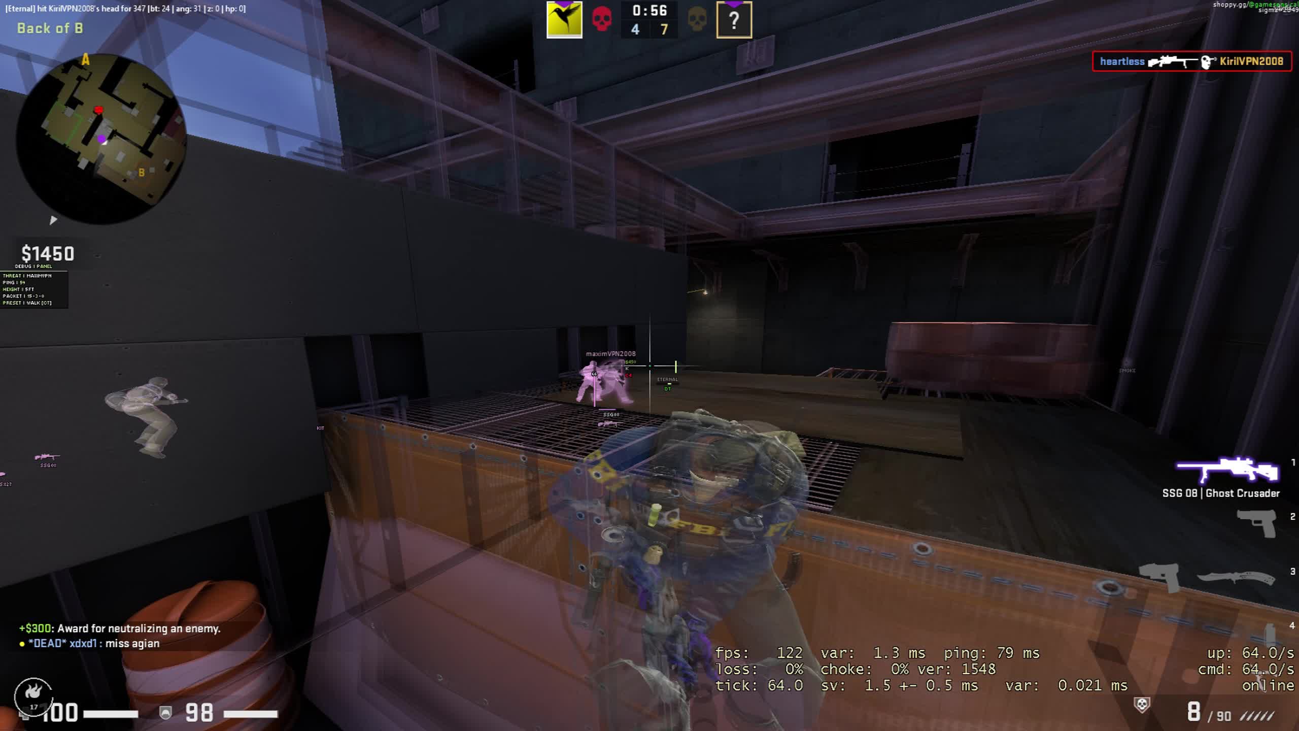 missed shot due to what