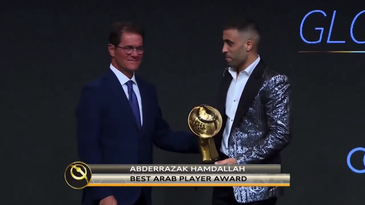 Hamed Allah awarded by Globe Soccer Best Arab Player 2019