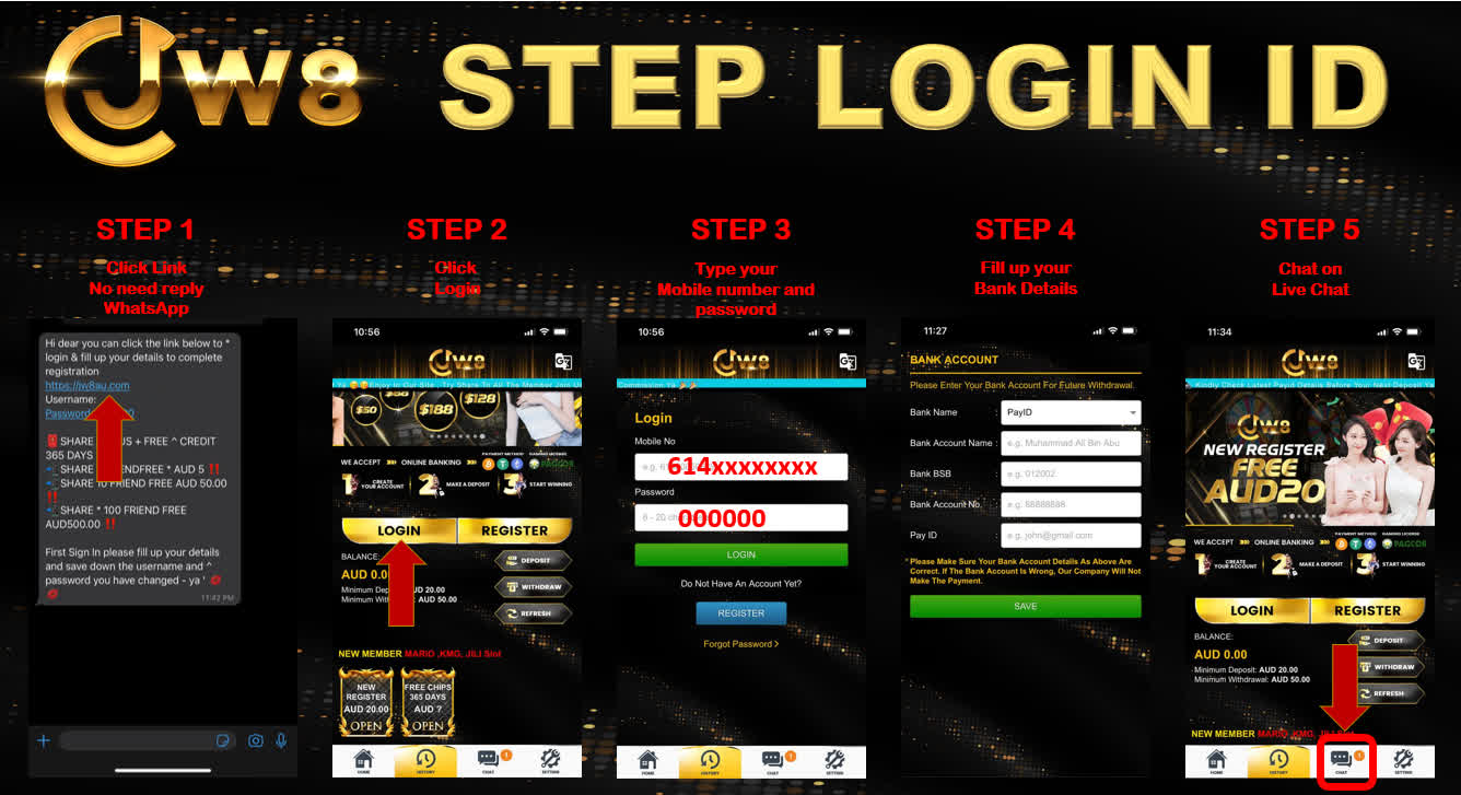 Login Step