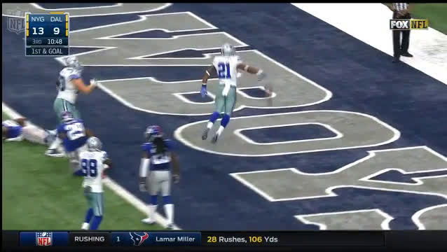 Watch NYGvsDAL Zeke first TD | Streamable
