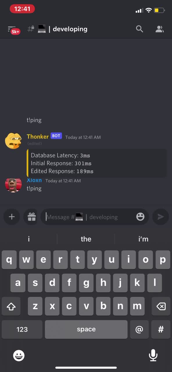 Ping/Latency Command Preview