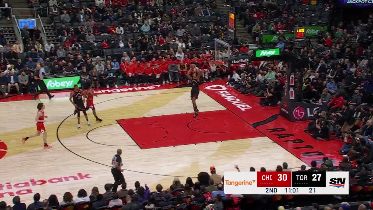 Watch [Highlight] Scottie Barnes with a 360 breakaway SLAM! | Streamable