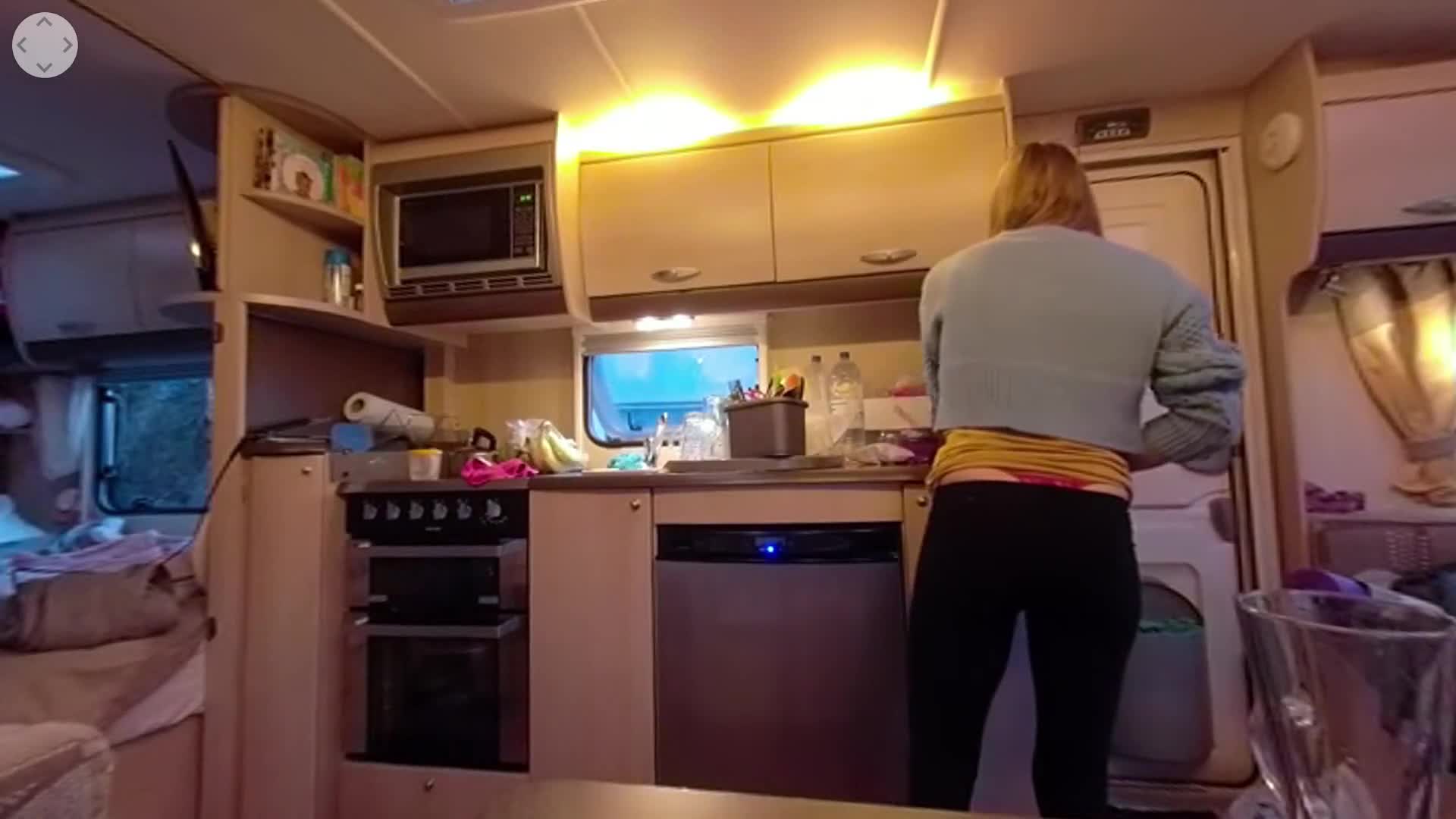 Watch tidying up the caravan | Streamable