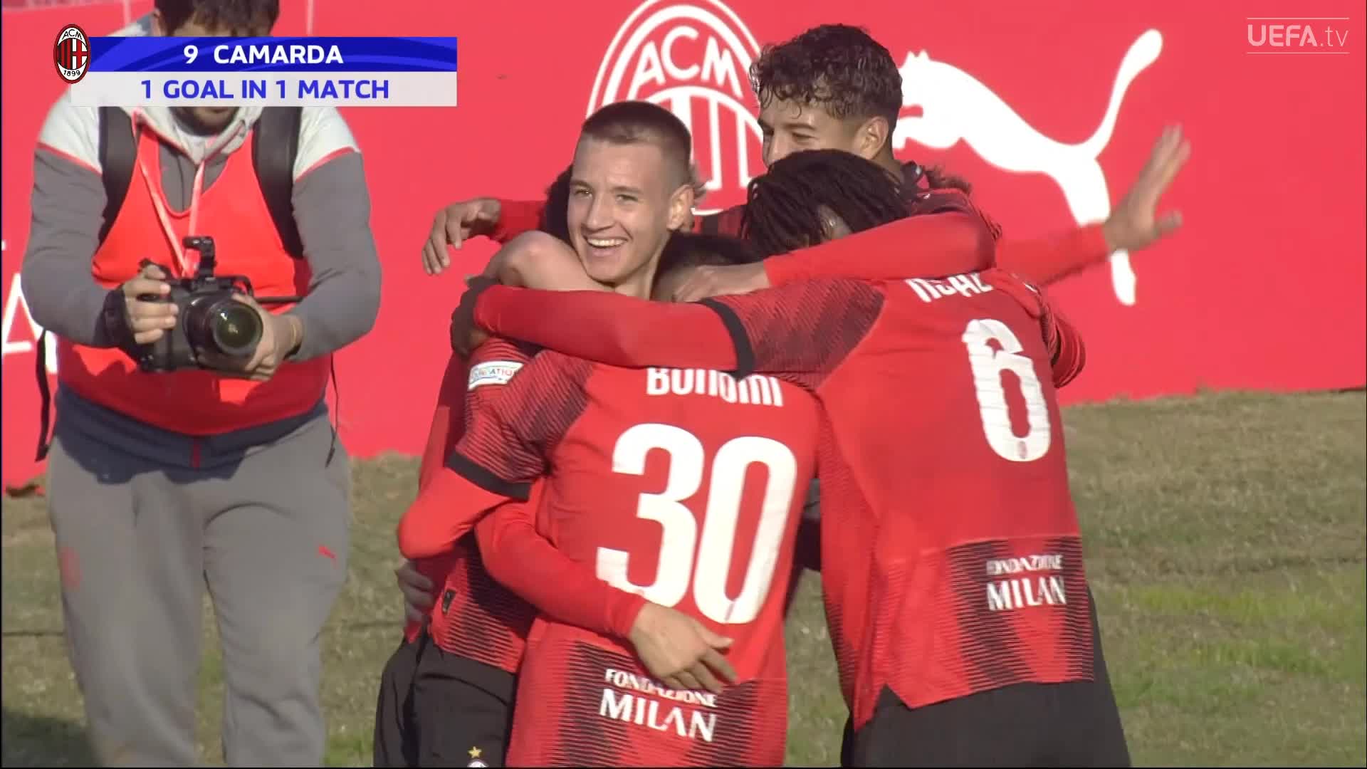 Watch [Uefa Youth League] Milan [2]-0 PSG -Francesco Camarda Great Goal | Streamable