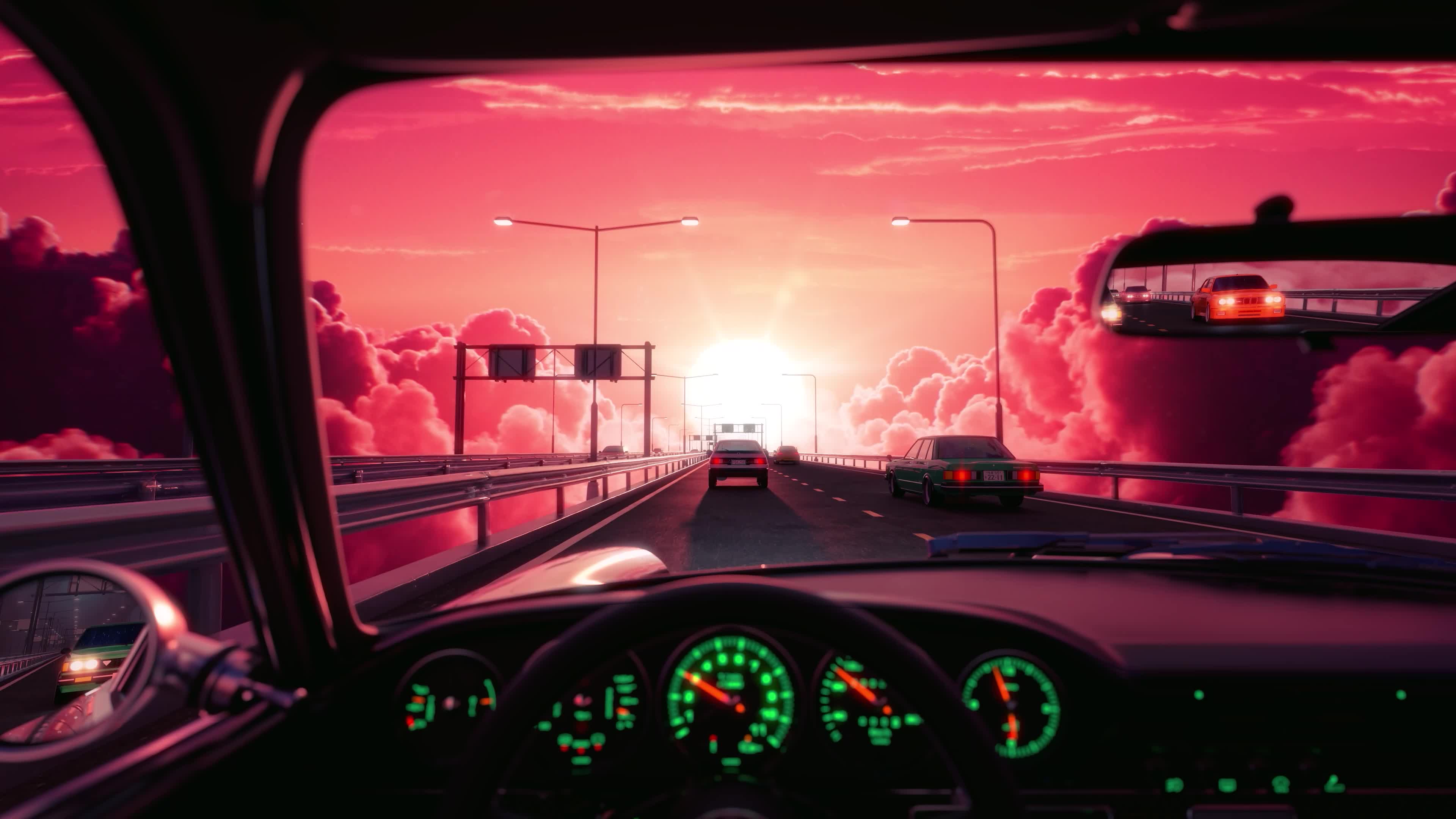 Watch Sunset Drive Live Wallpaper | Streamable