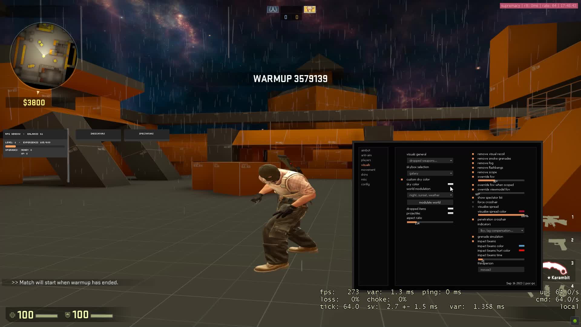 Watch Counter-strike Global Offensive 2023.09.16 - 17.48.26.01 | Streamable