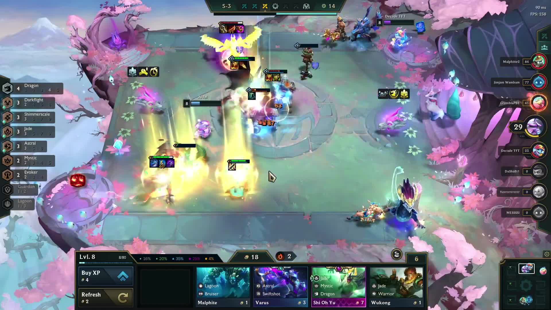 Example level 8 board