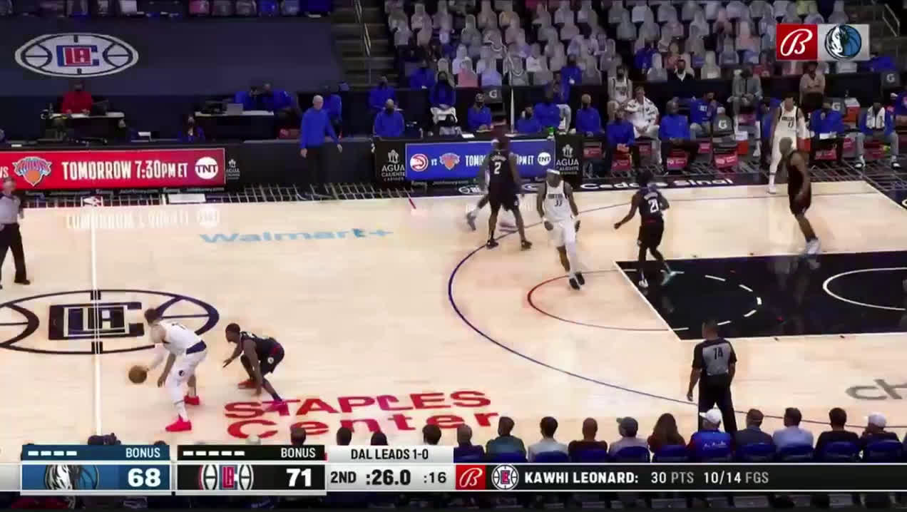 Playoff Rondo employs the sack tap method on Luka