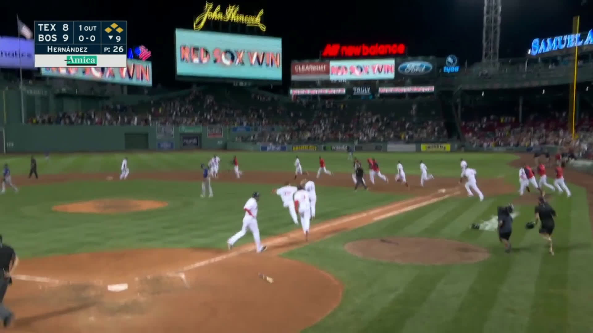 9/1/22 Red Sox 4-run comeback in the 9th inning (after I left the game ...