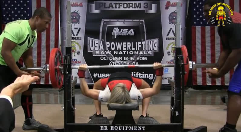 Jennifer Thompson 142kg Bench