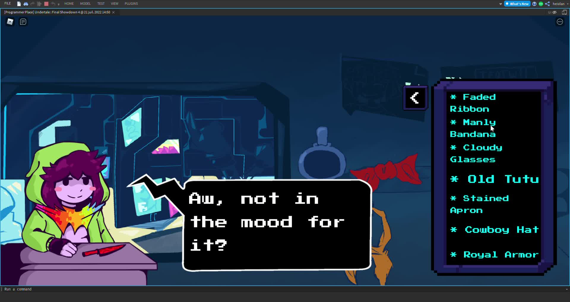 [Programmer Place] Undertale _ Final Showdown 4 - Roblox Studio 2022-07 ...