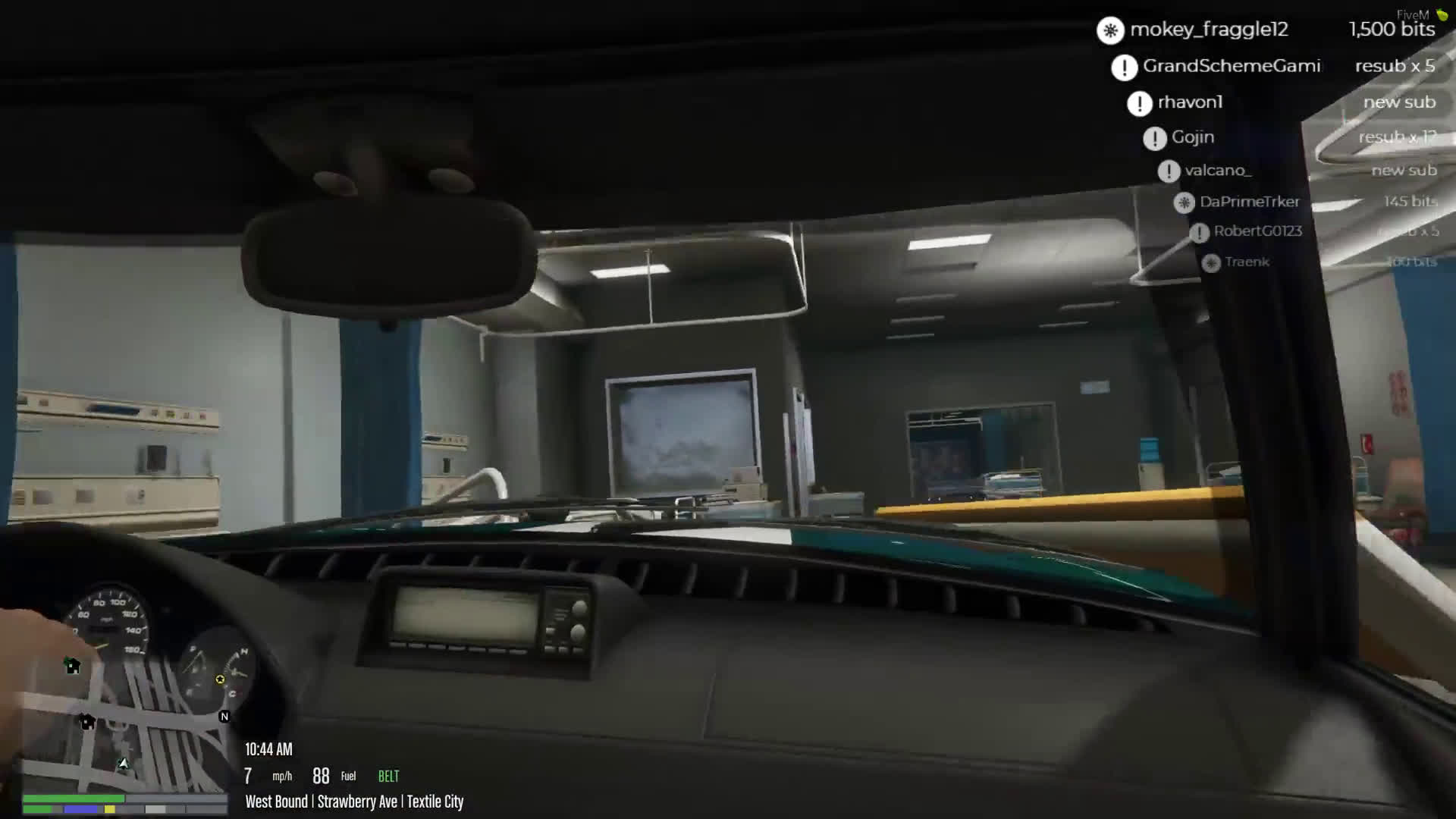 Kiki utilizes the newly added Drive Thru Hospital