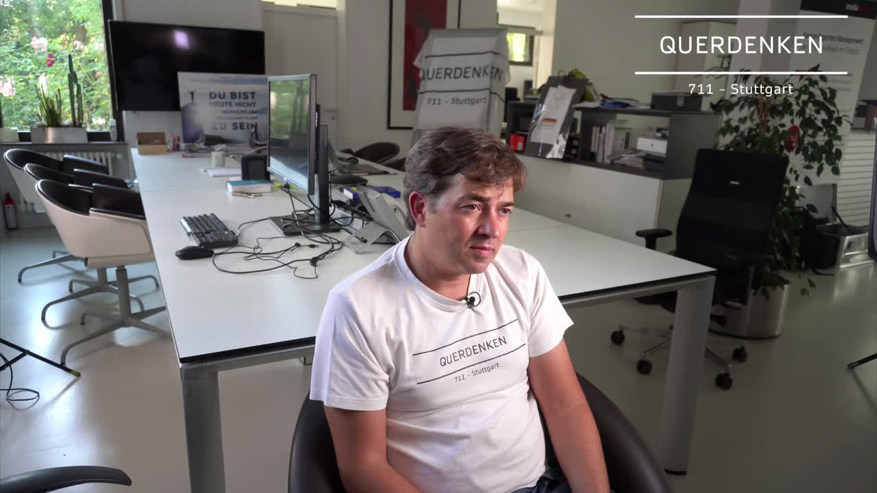 Querdenken 711 · Michael Ballweg Interview mit ARD Kontraste.