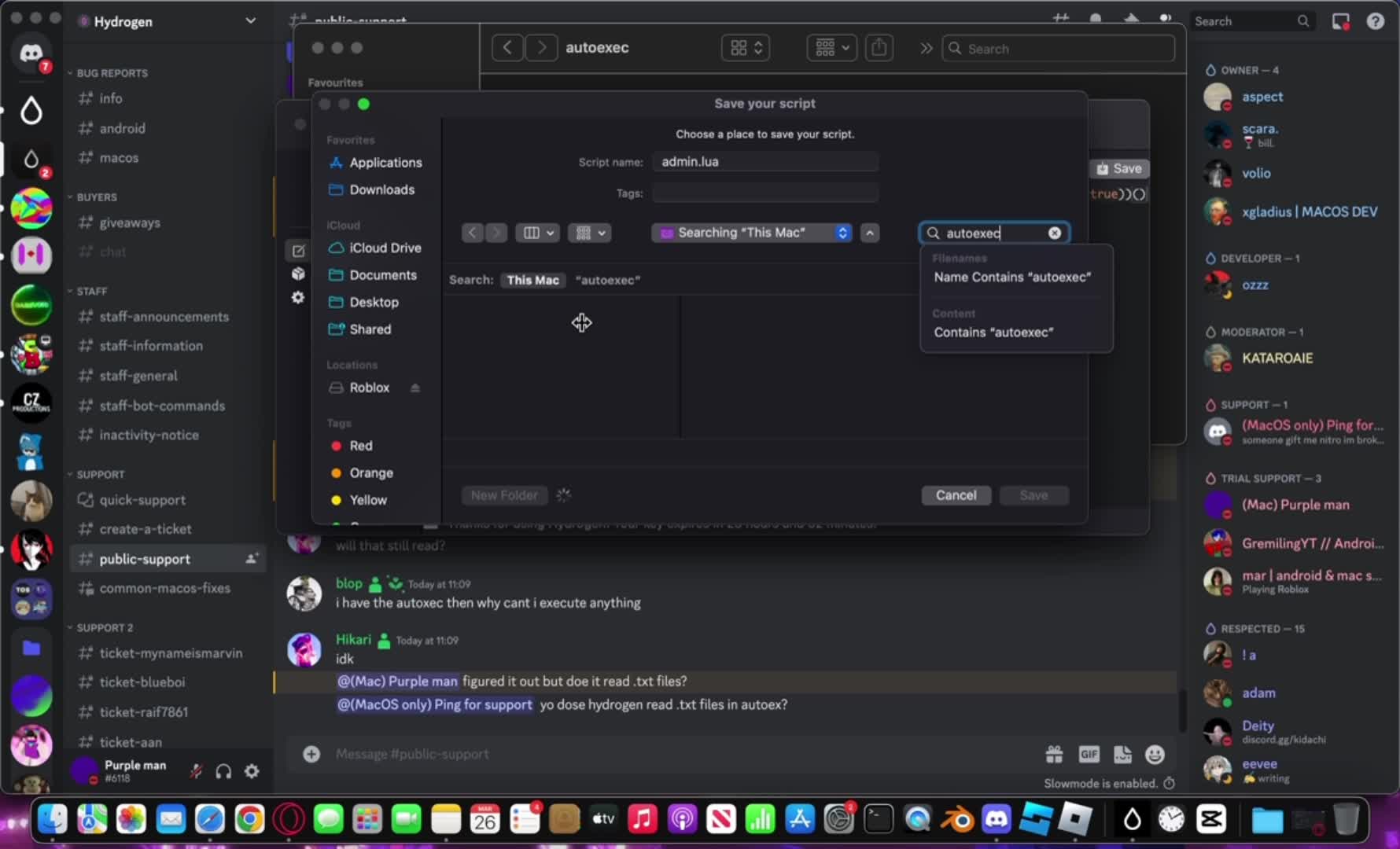 auto execute (MAC) (edit)