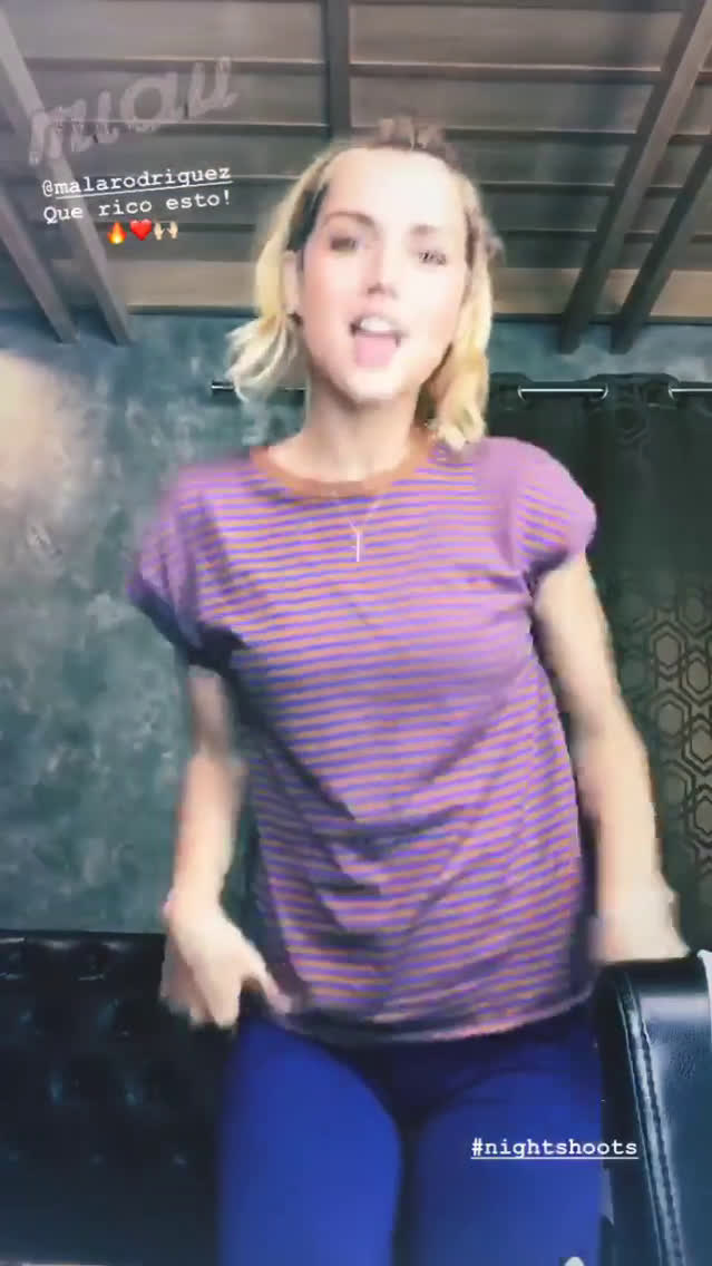 Ana dancing with sound.