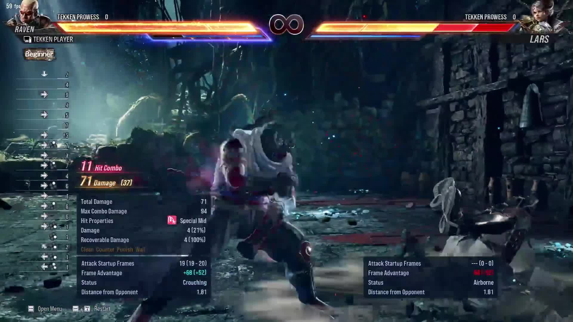 Raven - 98 Damage Combo - No Rage