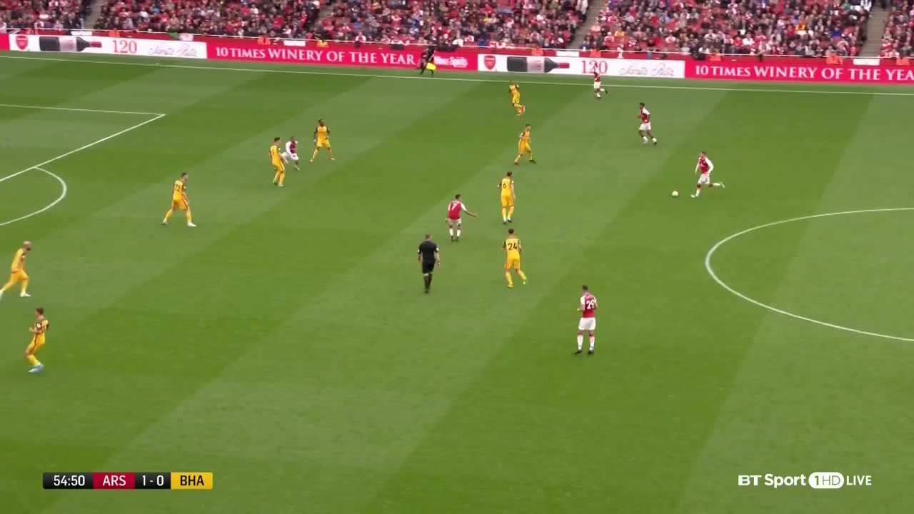 Arsenal 2 - 0 Brighton & Hove Albion --- EPL 17/18