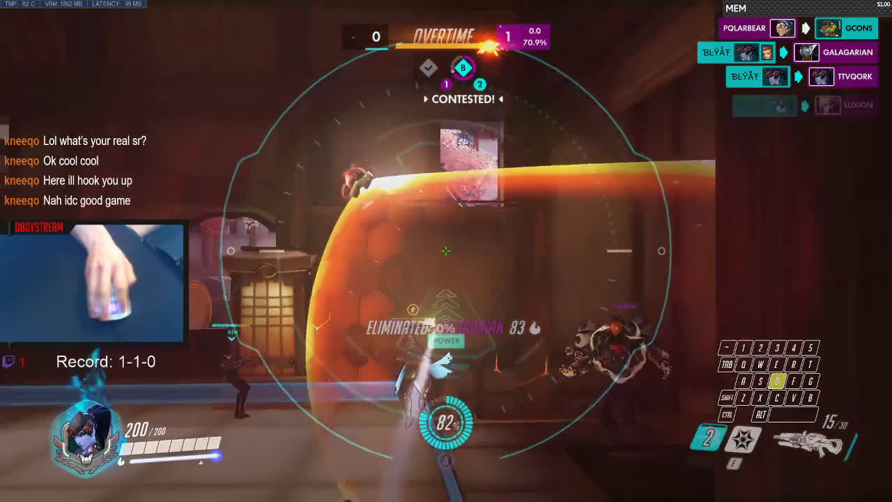 Widow 1 trick pops off
