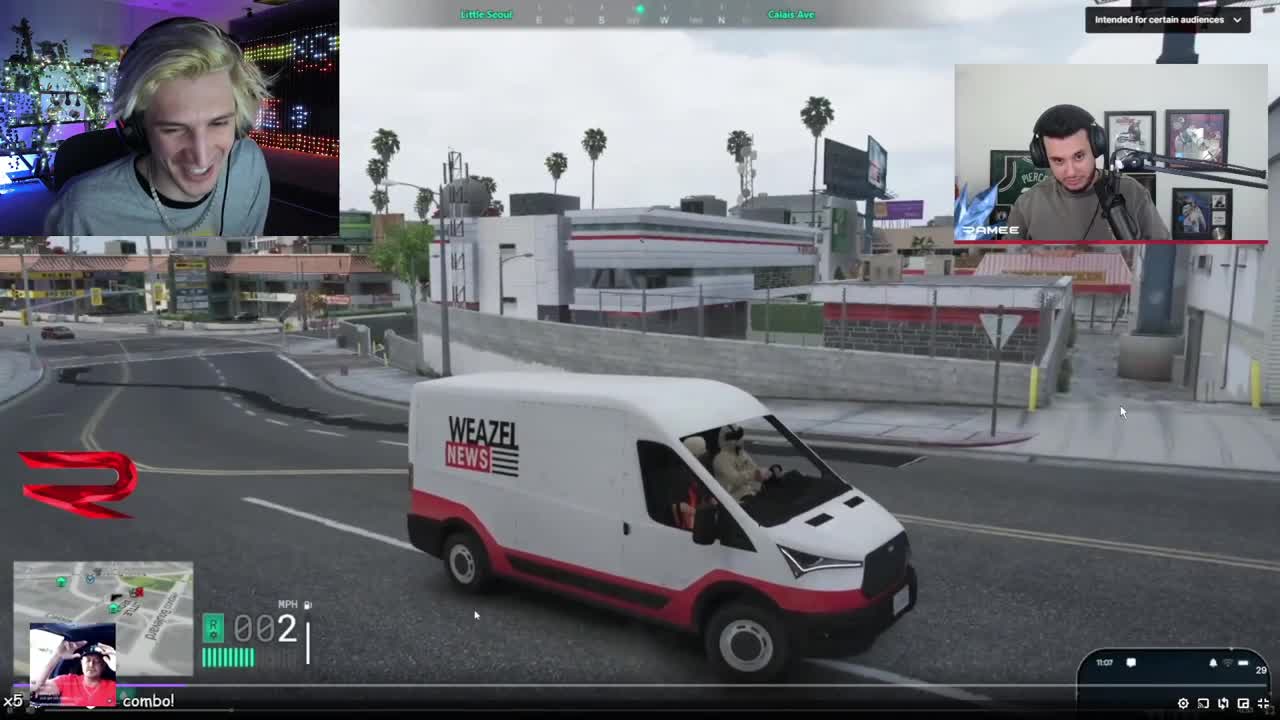 Watch xQc laughs at Ramee's reaction to him hugging Ginger | Streamable