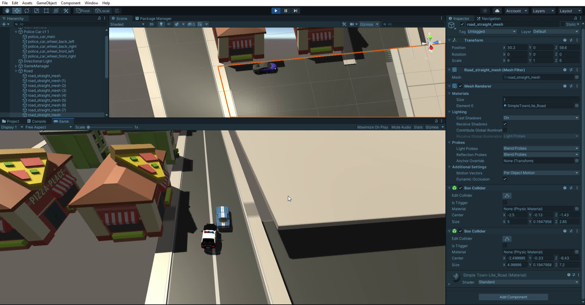 Low Poly Pursuit - SampleScene - PC, Mac & Linux Standalone - Unity 2020.1.17f1 Personal_ _DX11 ...