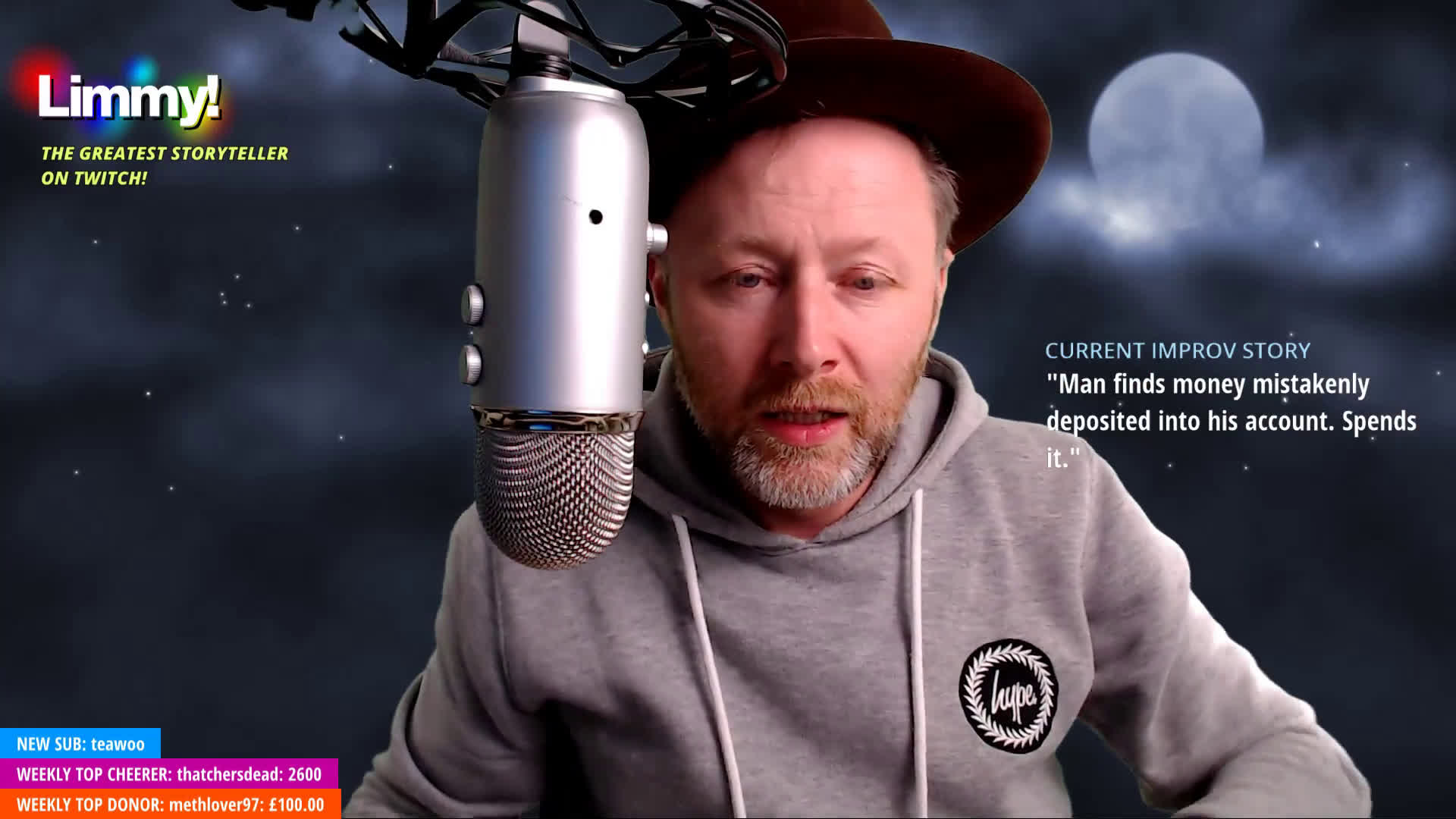 54 year old Limmy continually dabs to attract younger viewers.