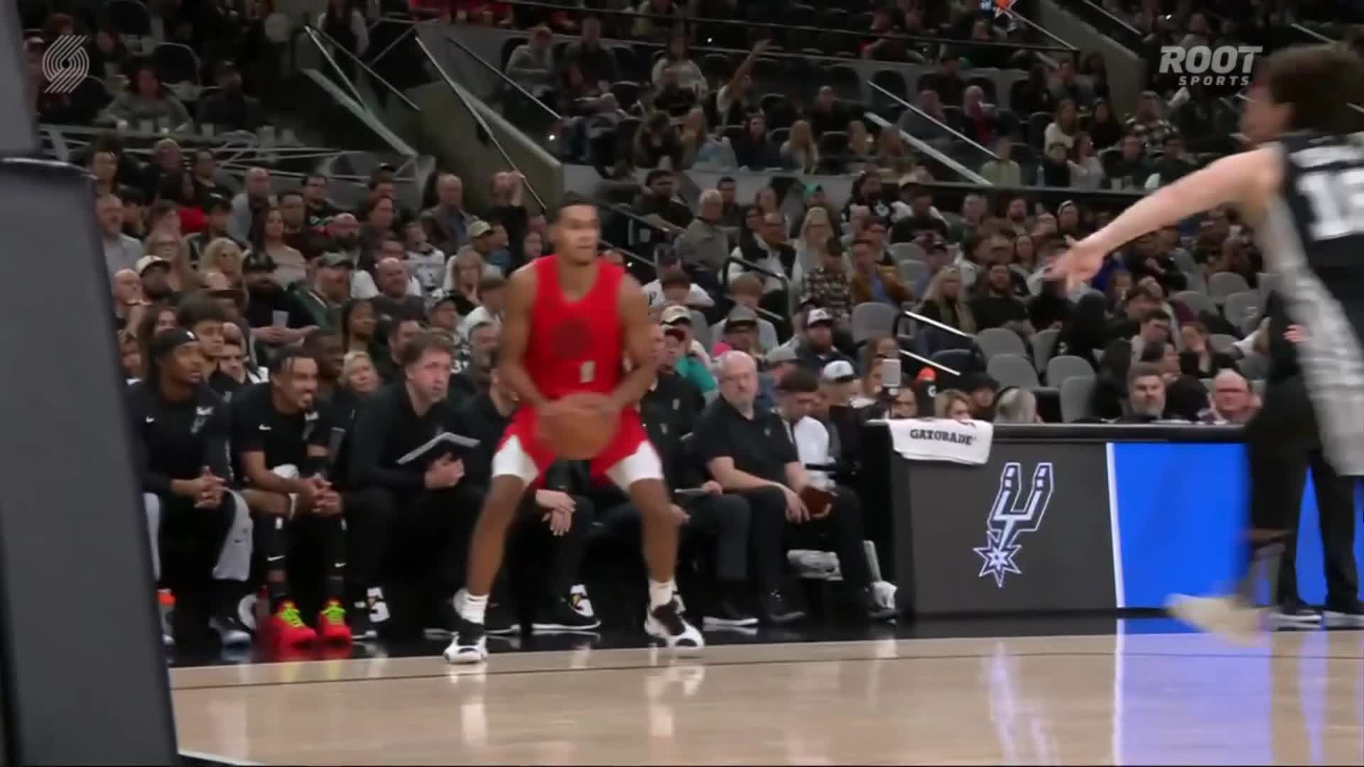 Watch Kris with the jab and drive to the rim for the two hand dunk | Streamable