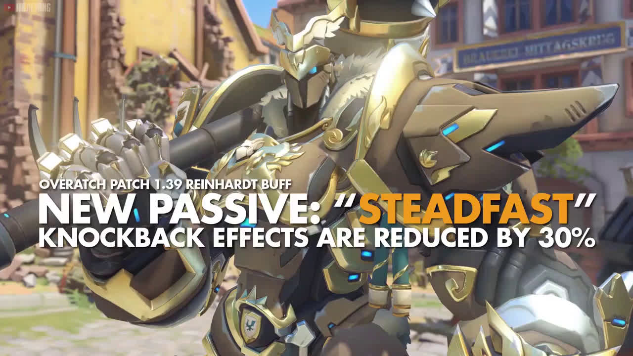 Overwatch Patch 1.39 Reinhardt Steadfast Passive
