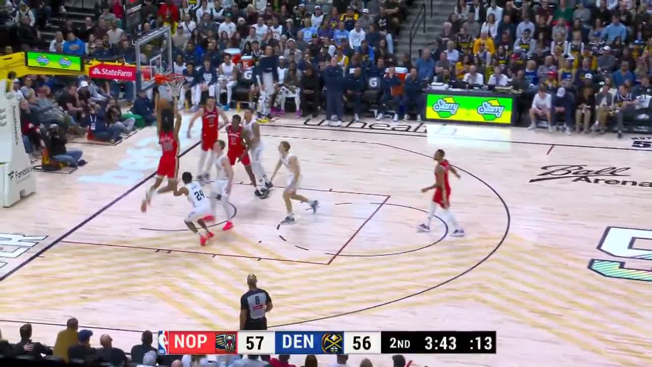 Watch [Highlight] Trey Murphy Doesn’t Quit, Rebounds Miss and Dunks for Potential 3-Point Play ...