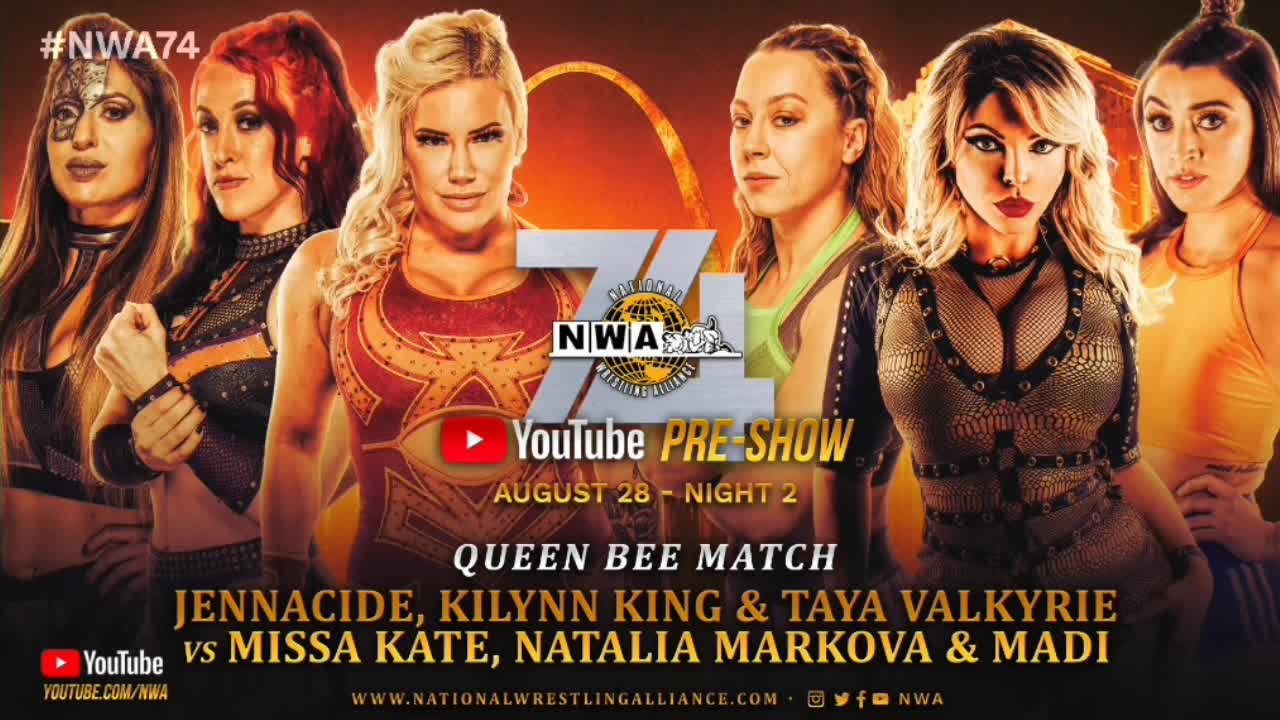 Jennacide, KiLynn King, Taya Valkyrie vs Missa Kate, Madi Wrenkowski ...