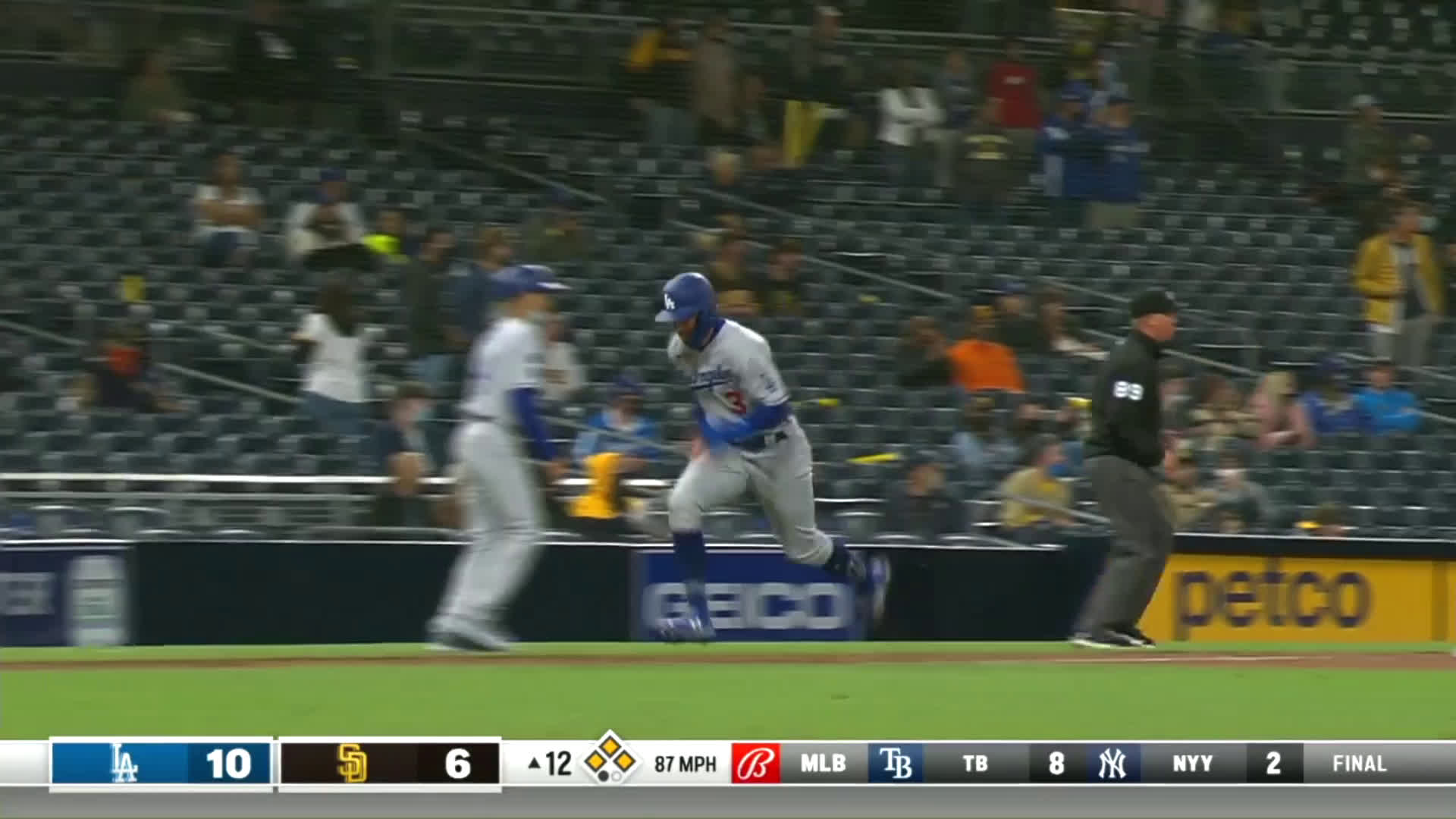 Position player, Jake Cronenworth, pitches to David Price, a pitcher ...
