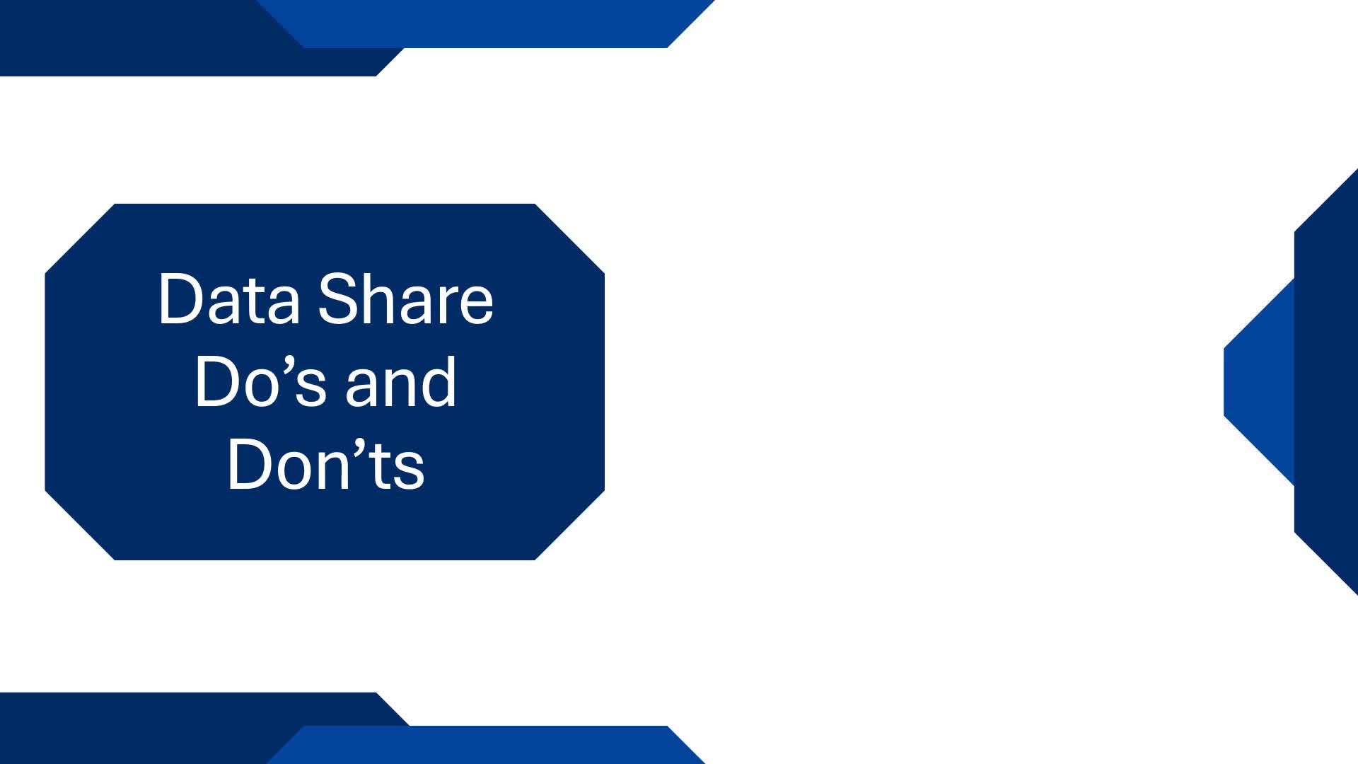 Watch Datashare Dos and Donts | Streamable