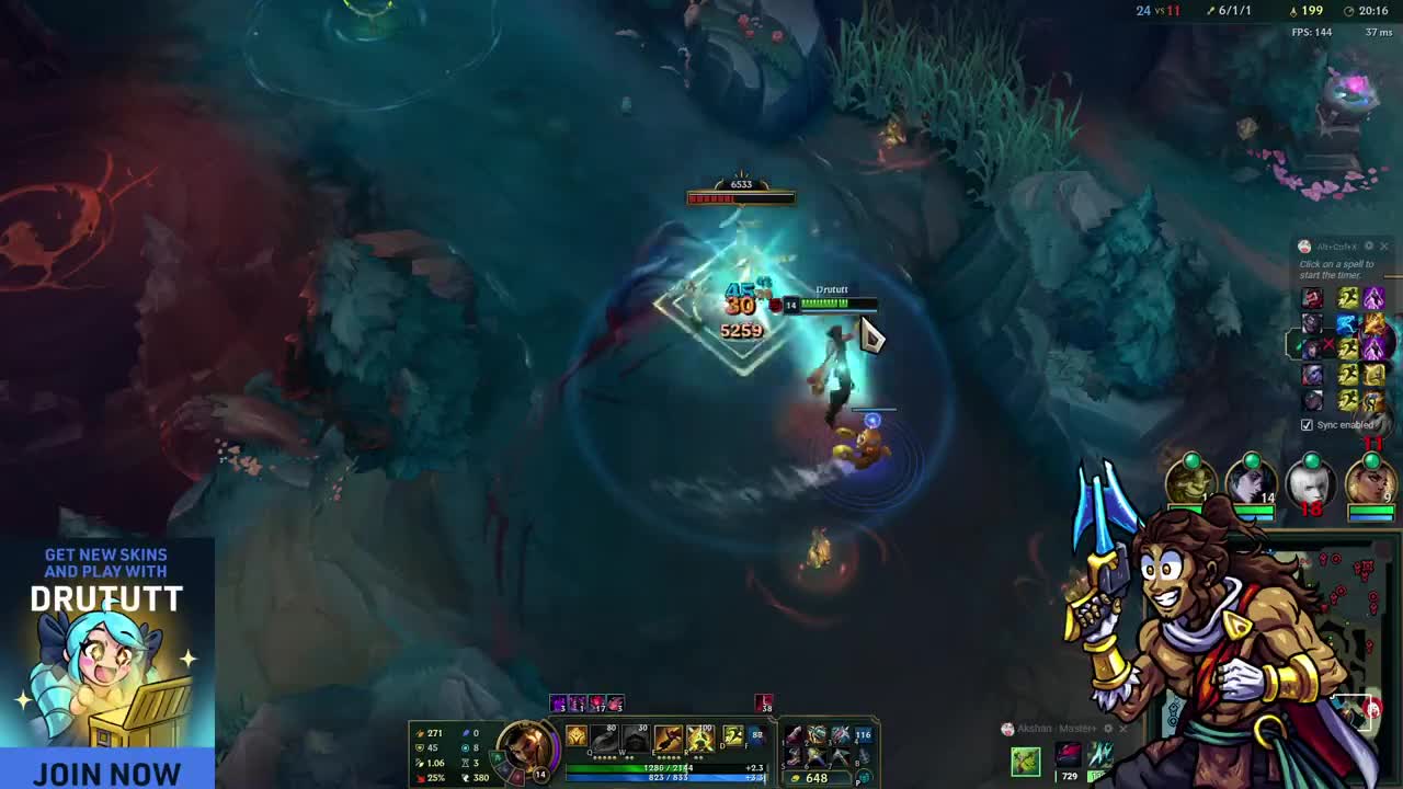 Watch Akshan can solo Atakhan at 20 minutes with 1 ability by @Drututt ...