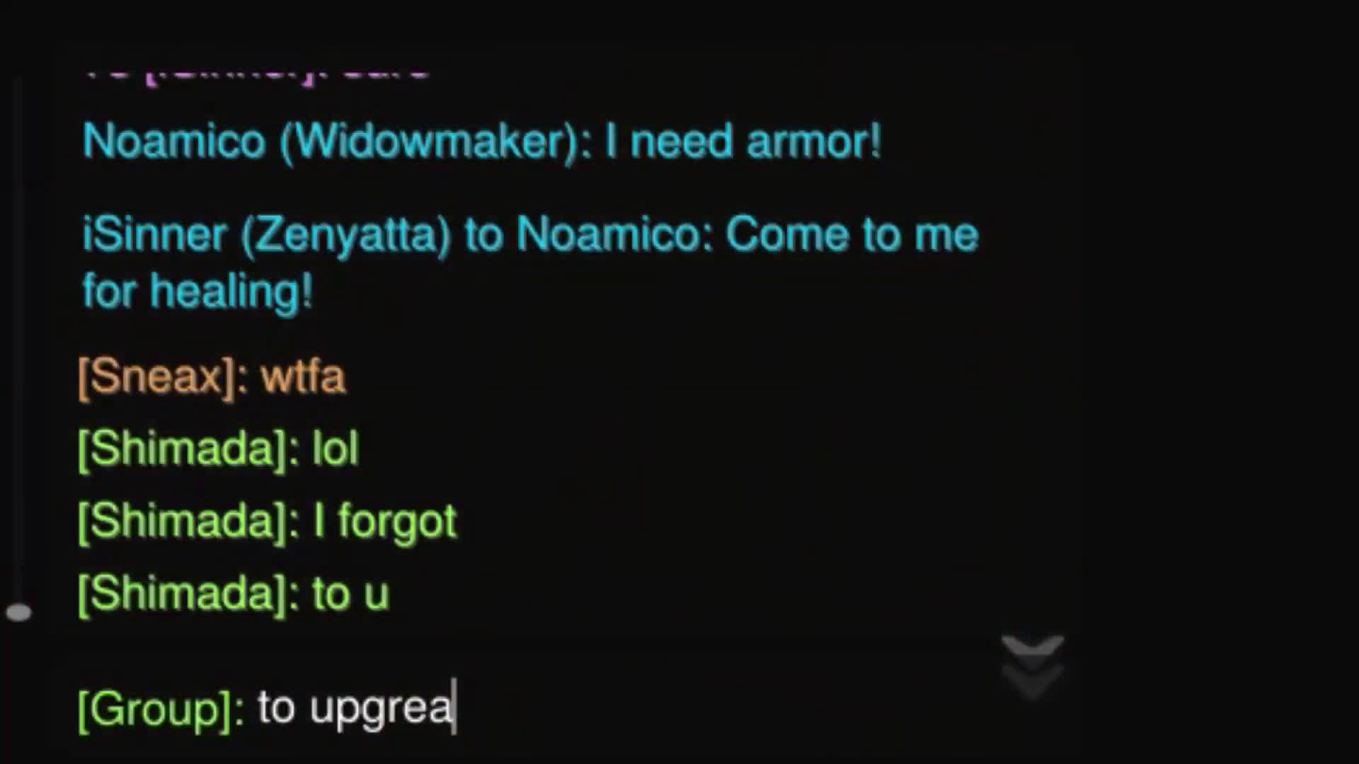 When you are typing and get scared!