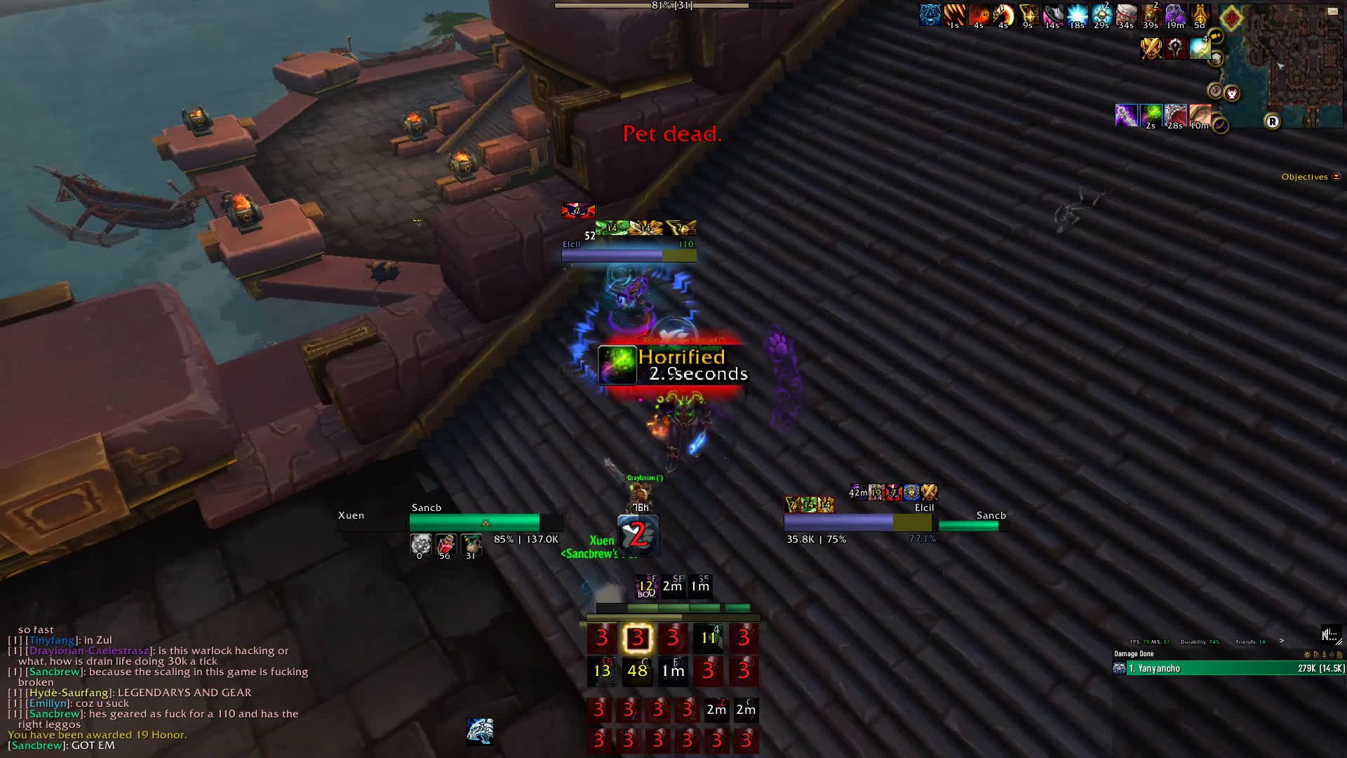 110 Affliction vs 385 ilv WW monk