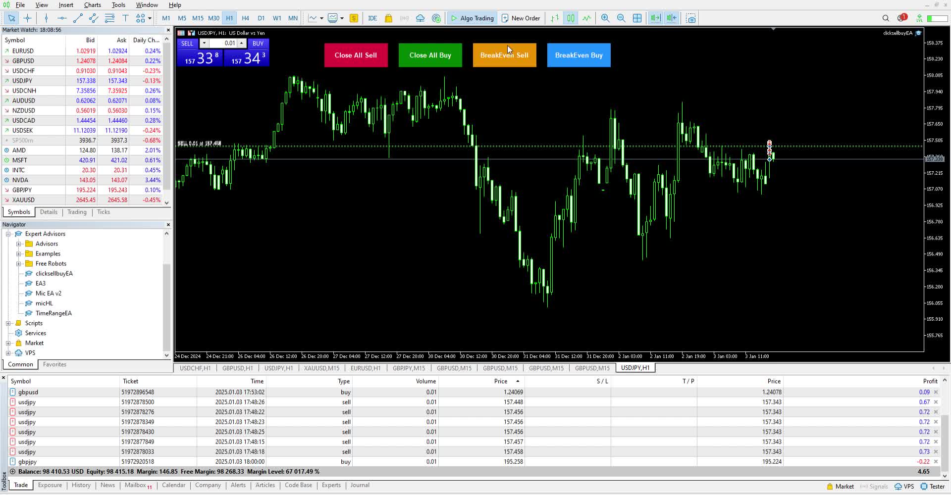 Watch 5032573983 - MetaQuotes-Demo_ Demo Account - Hedge - MetaQuotes ...