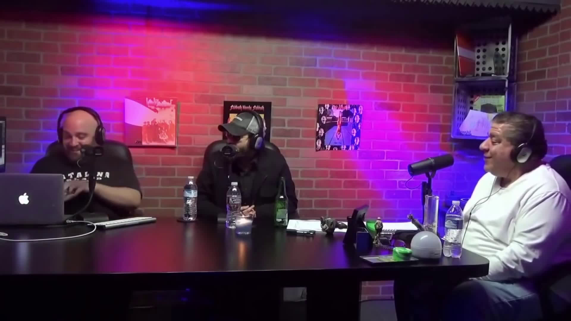 Joey Diaz and Lee Syatt eating Stars of Death.(ipad)