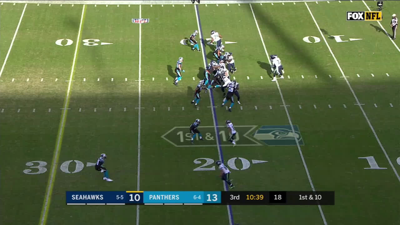 Chris Carson's superhero flip called by Raible [Clip]