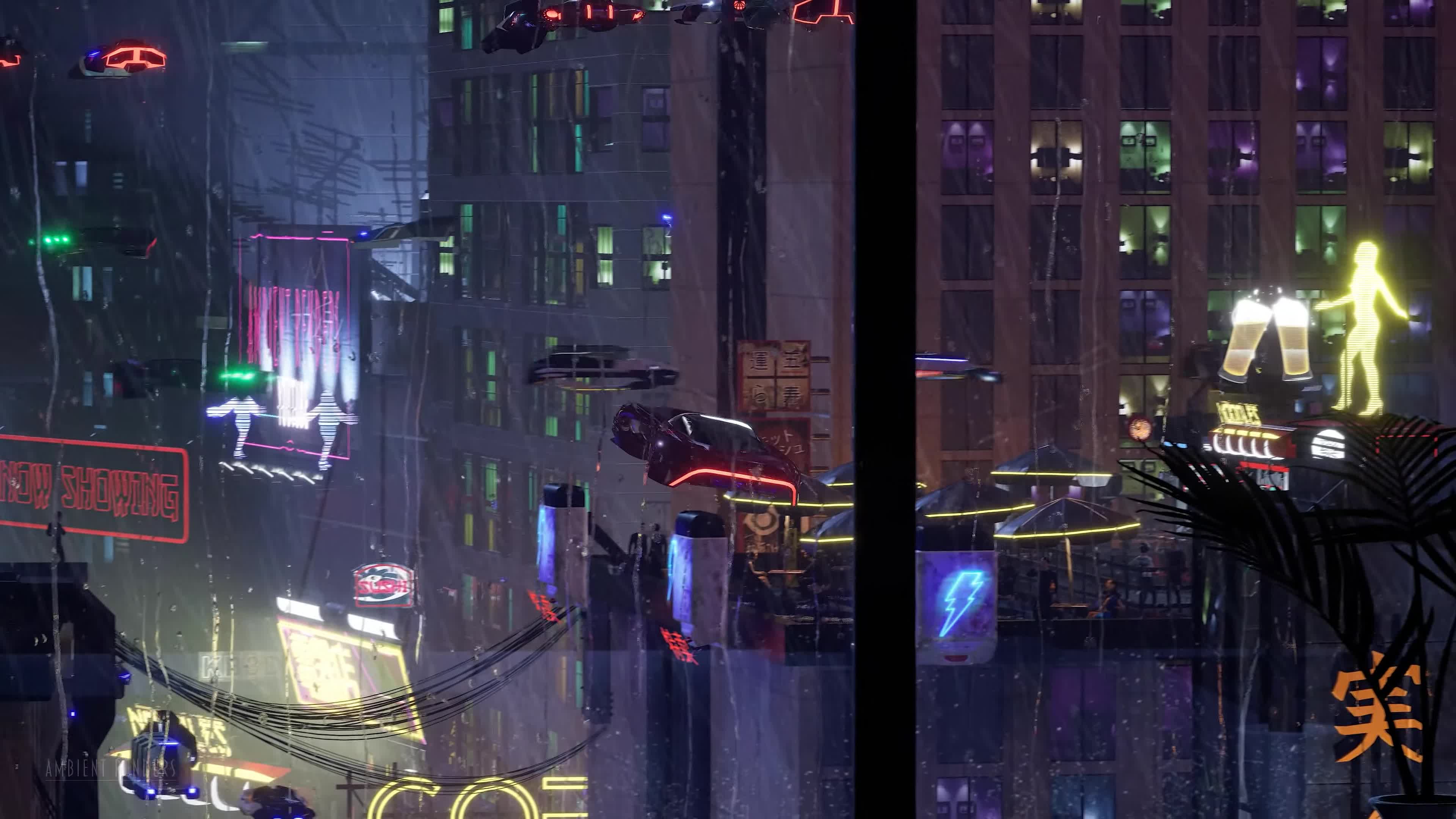 Watch Cyberpunk Ambience Room Live Wallpaper | Streamable
