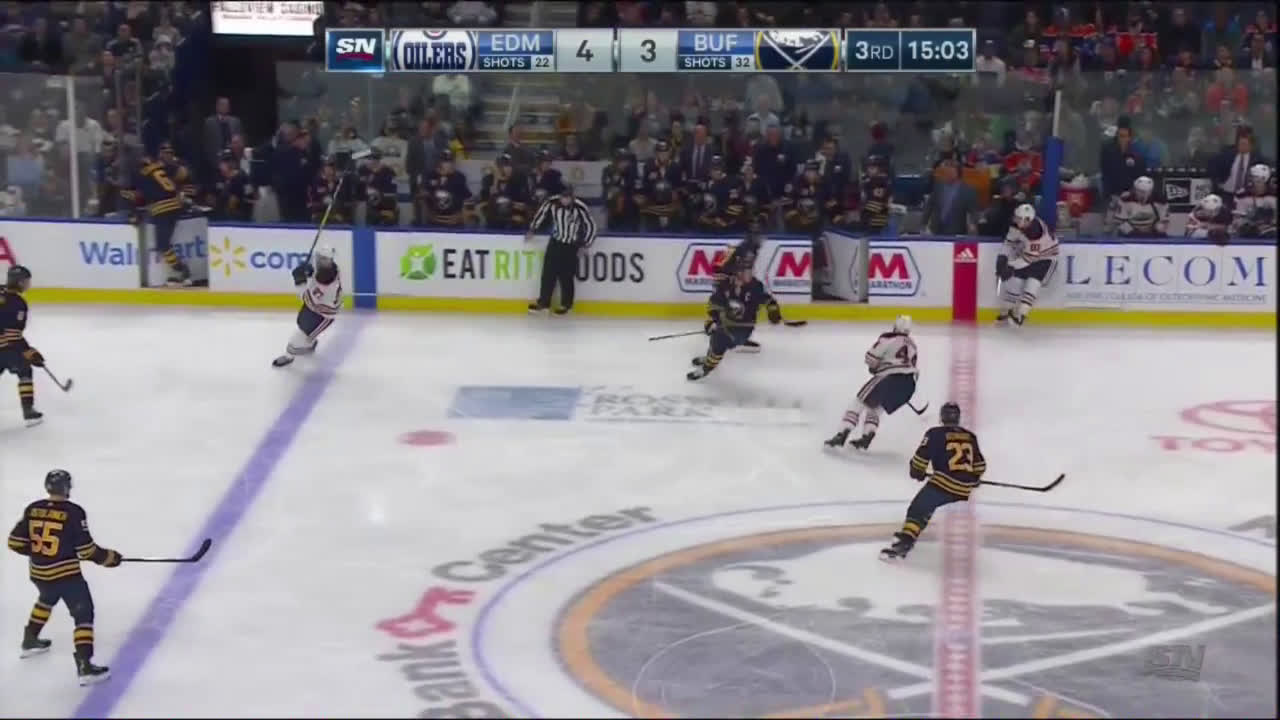 Kassian hits Wilson EDMvsBUF