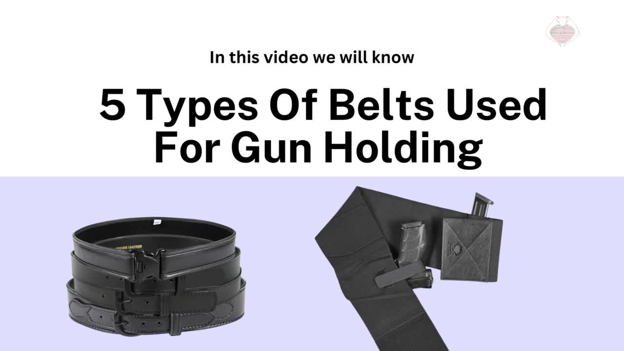 5 Types Of Belts Used For Gun Holding