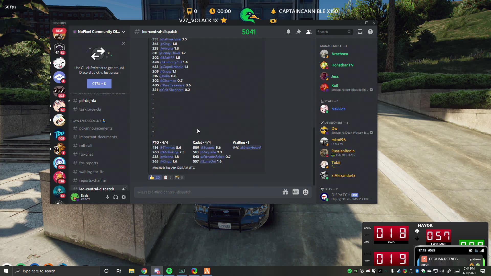 24 Cops on duty during NA