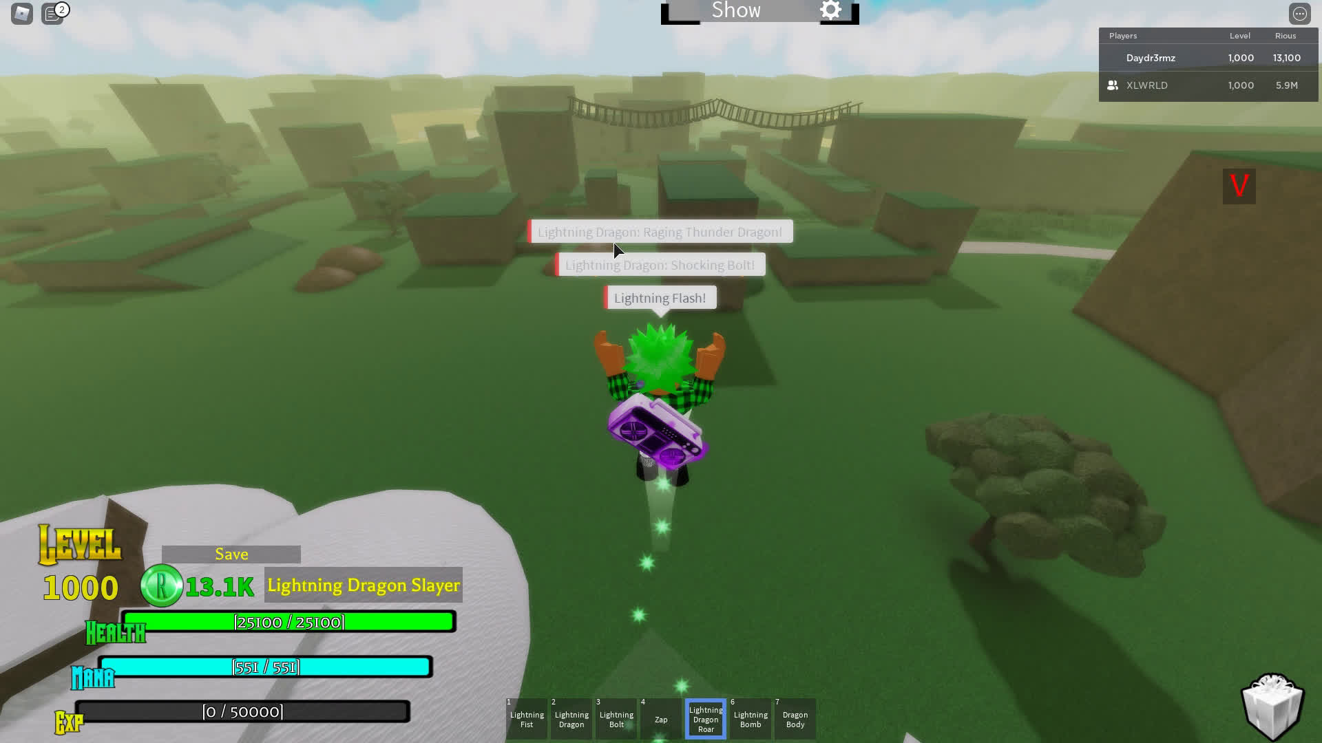 Lightning Dragon Slayer Moves