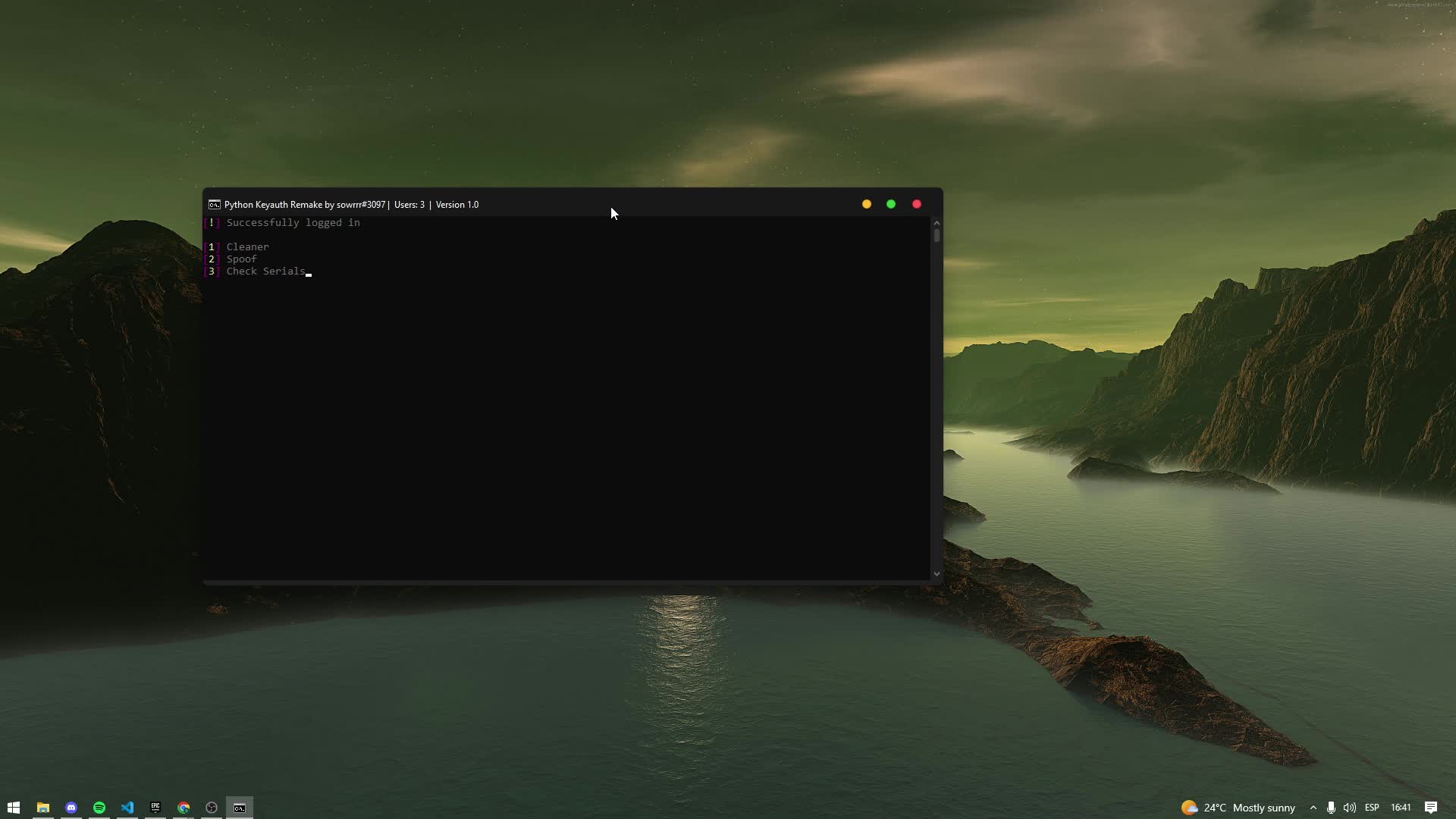 Pythone Keyauth Remake | sowrrr#3097
