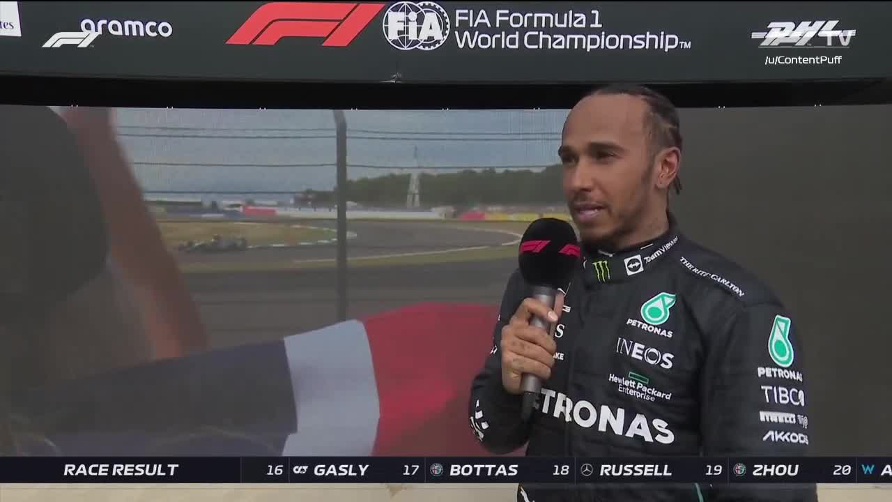 Lewis Hamilton Post Race Interview