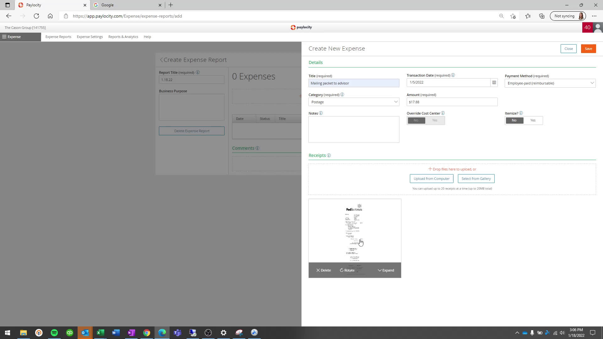 Paylocity - Expenses Tutorial