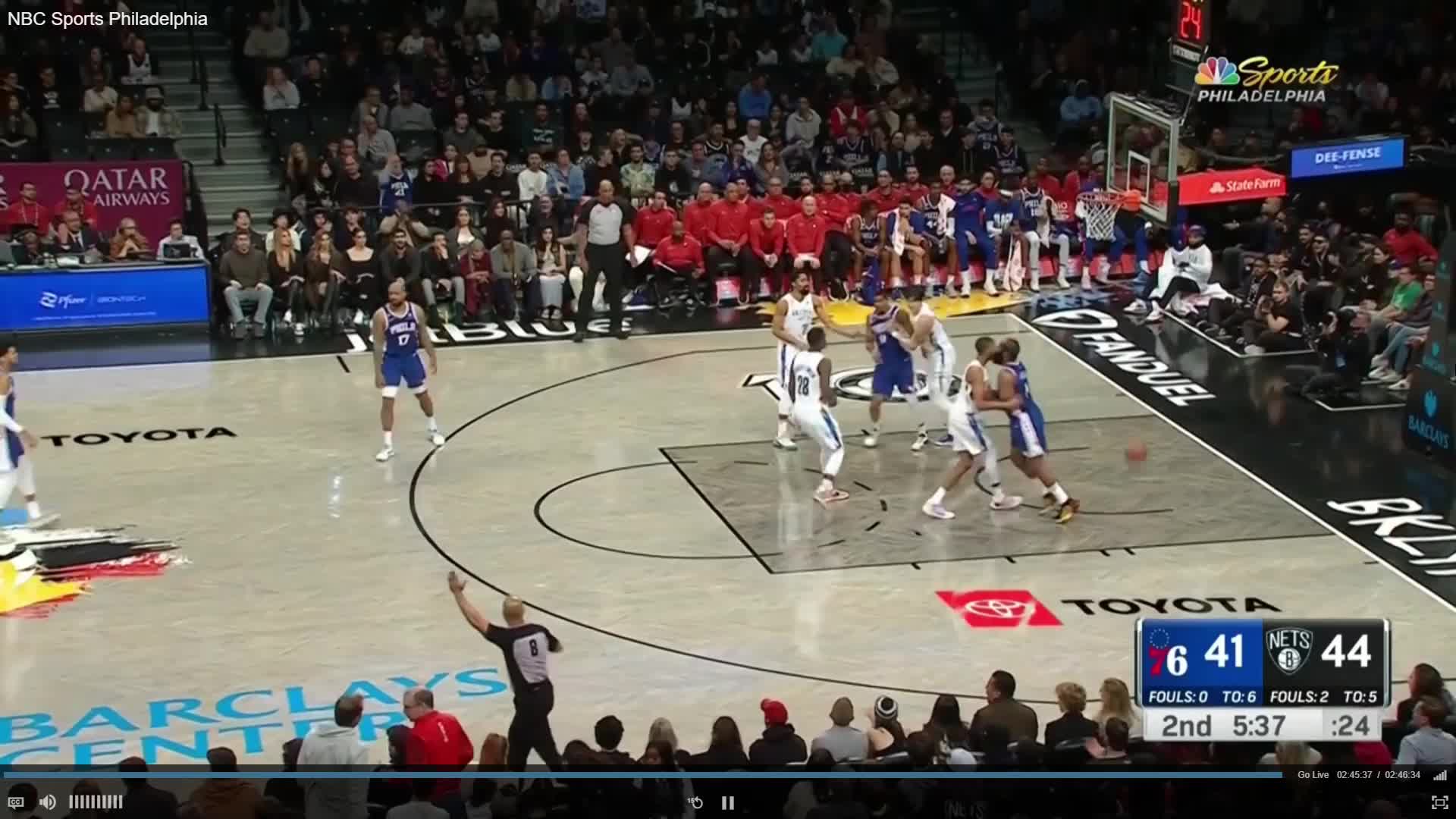 Watch Watch Philadelphia 76ers NBA live stream - Google Chrome 2023-02-11 18-51-45 | Streamable