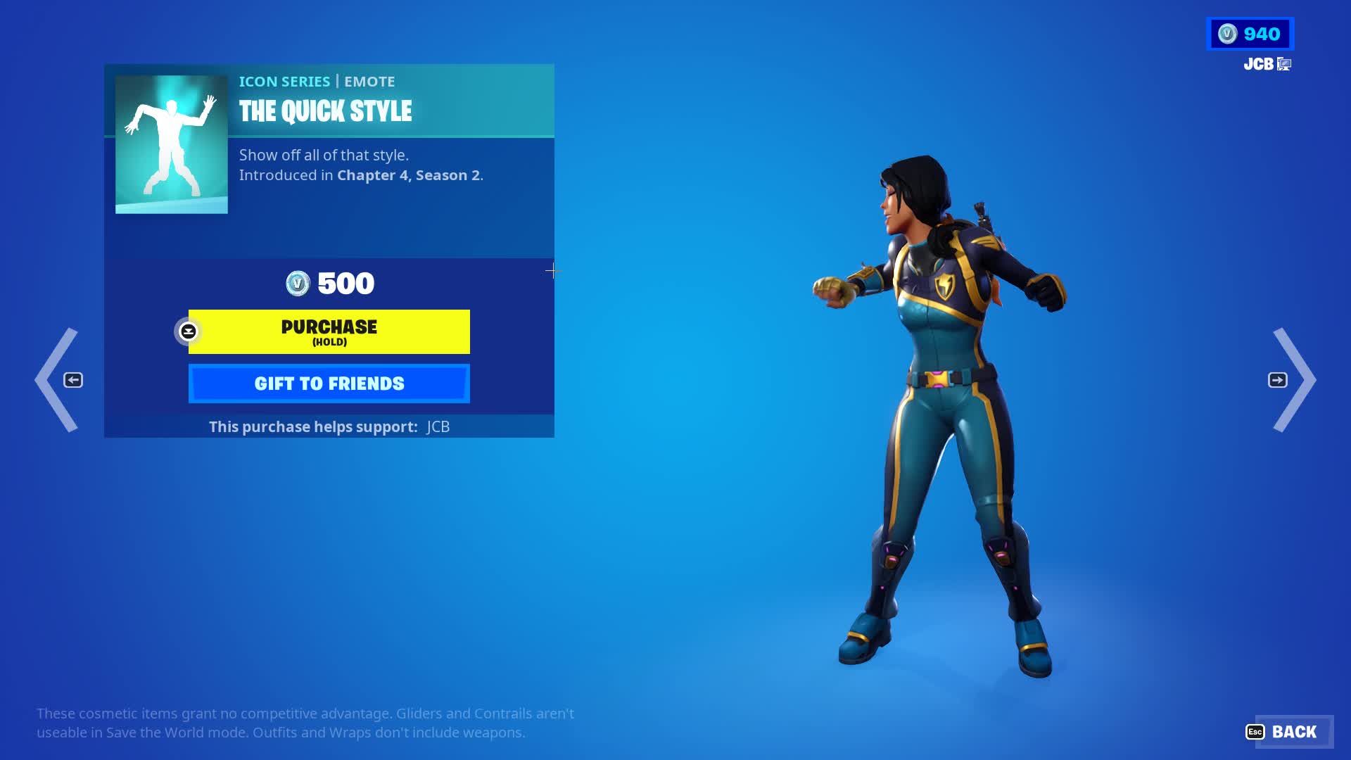 The Quick Style Emote