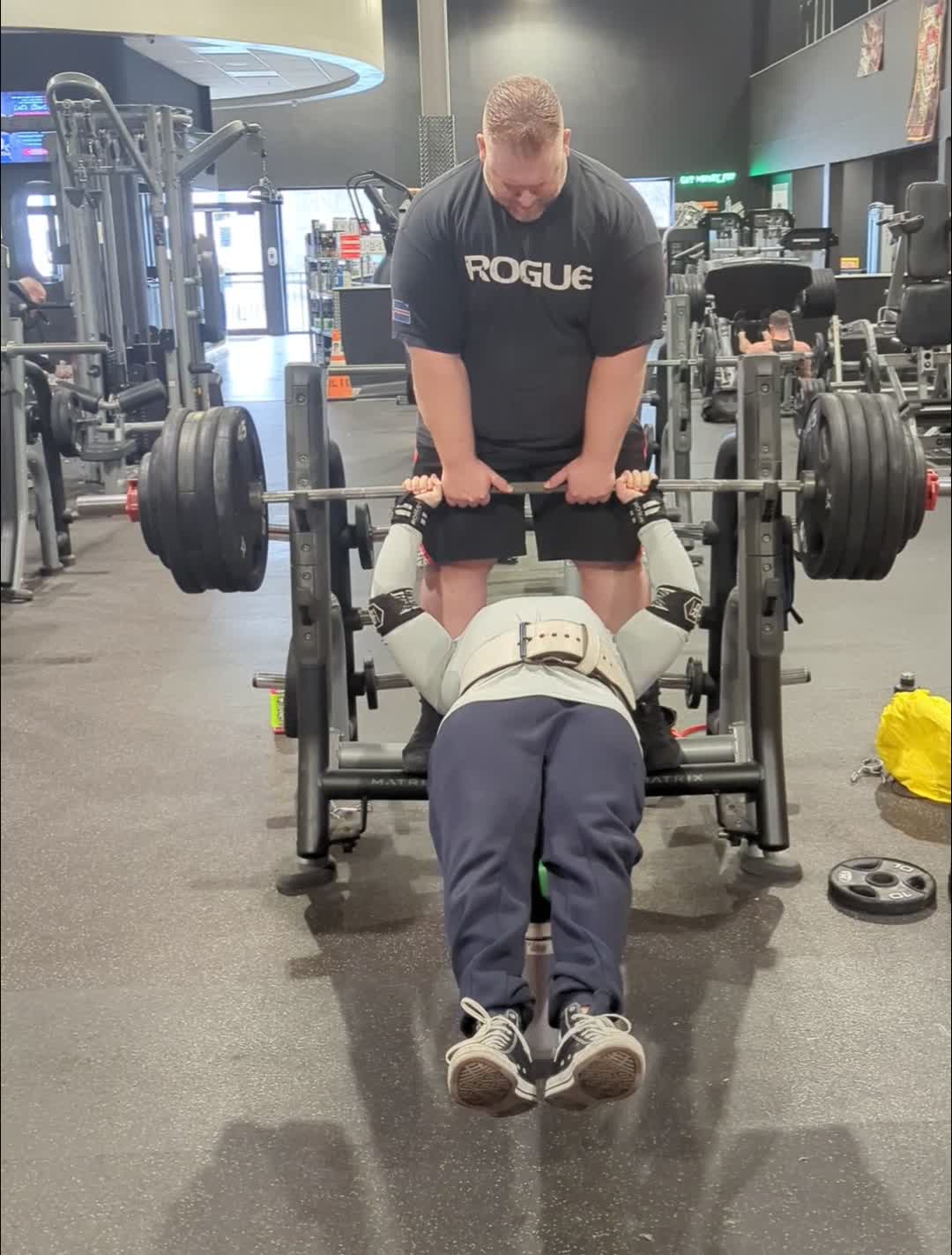 Bench PR: 475 Larsen Close-Grip. 210 BW