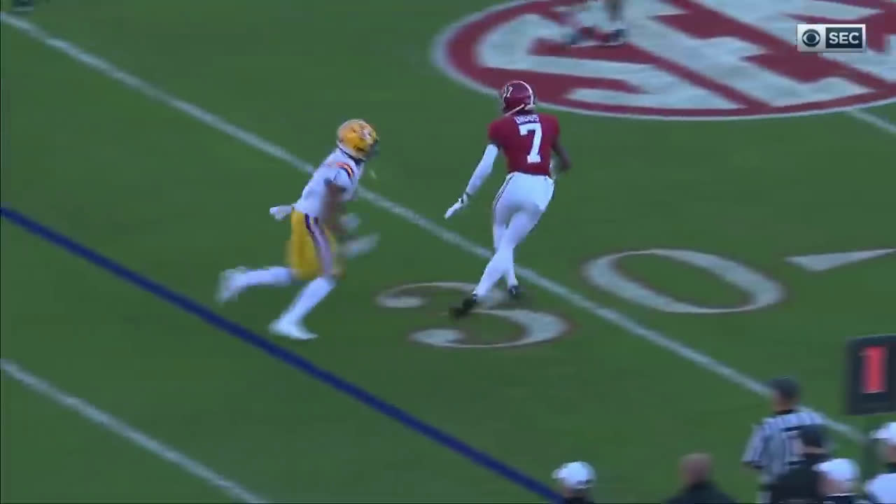 Chase deep pass vs. Alabama