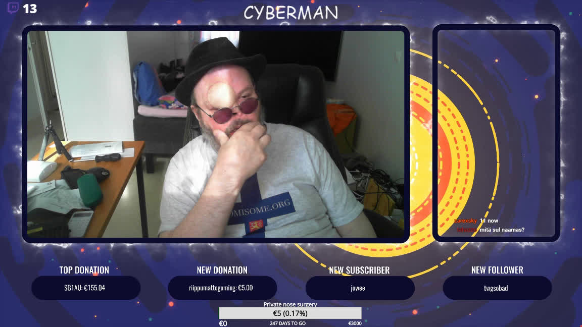 Streamer suffering from cancer looking for donations for nose surgery